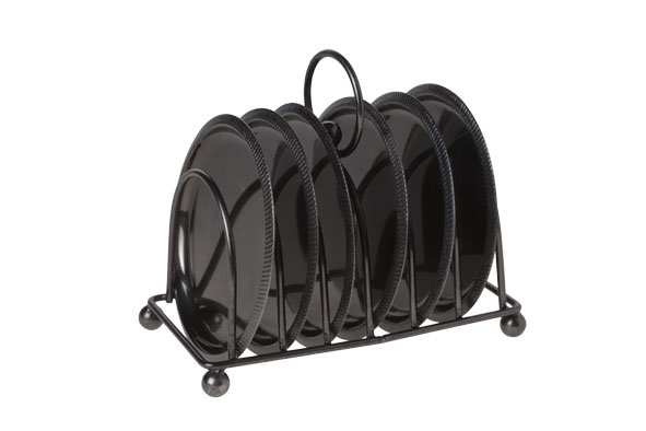 Onderzetters in verschillende modellen in zwart, wit of hout. Ook met ...